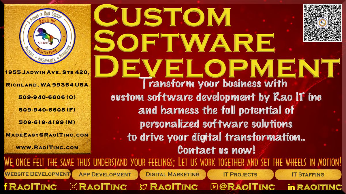 Custom Software Development company near me. Tri cities Richland WA ...