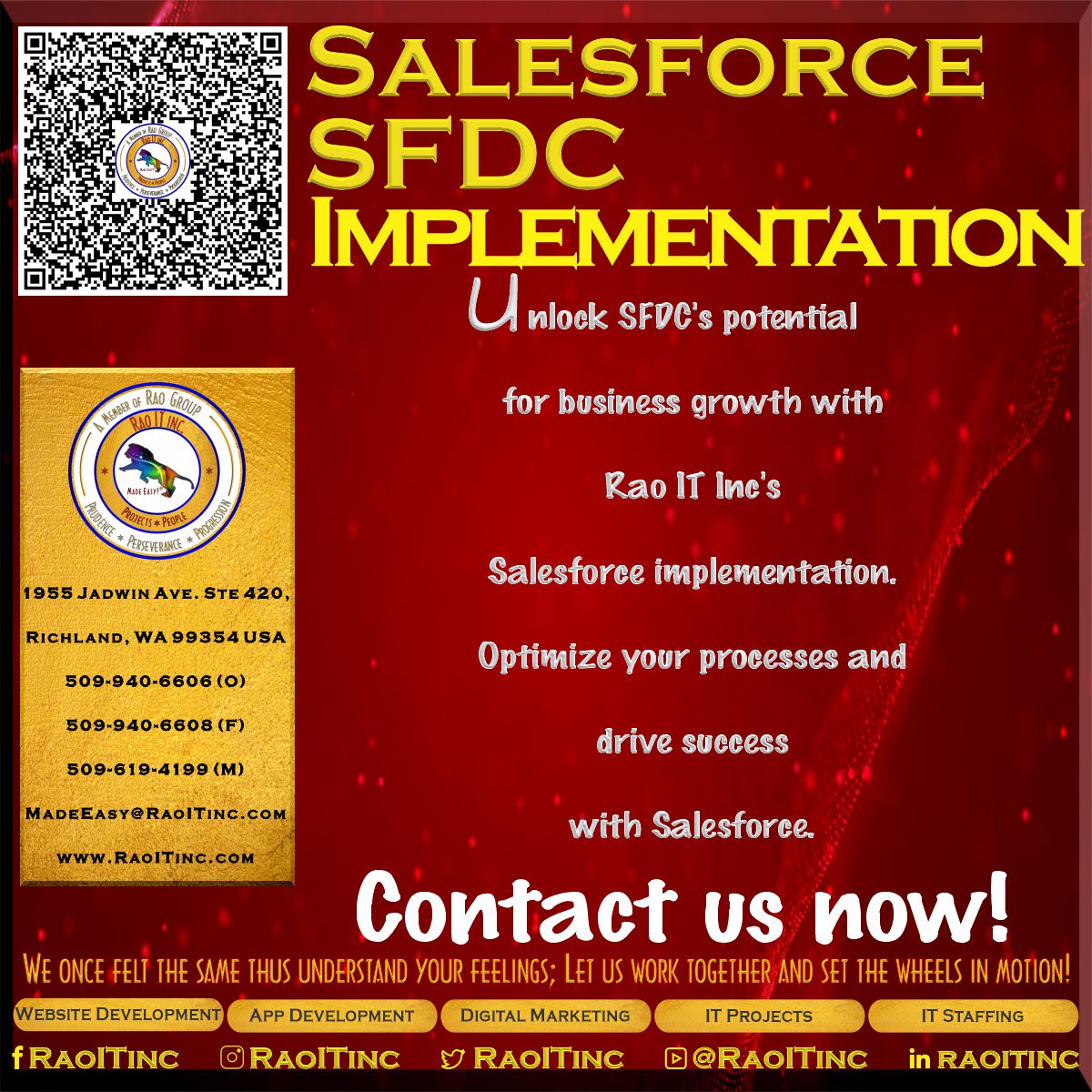 Salesforce Implementation company near me. Tri cities Richland WA - Rao ...
